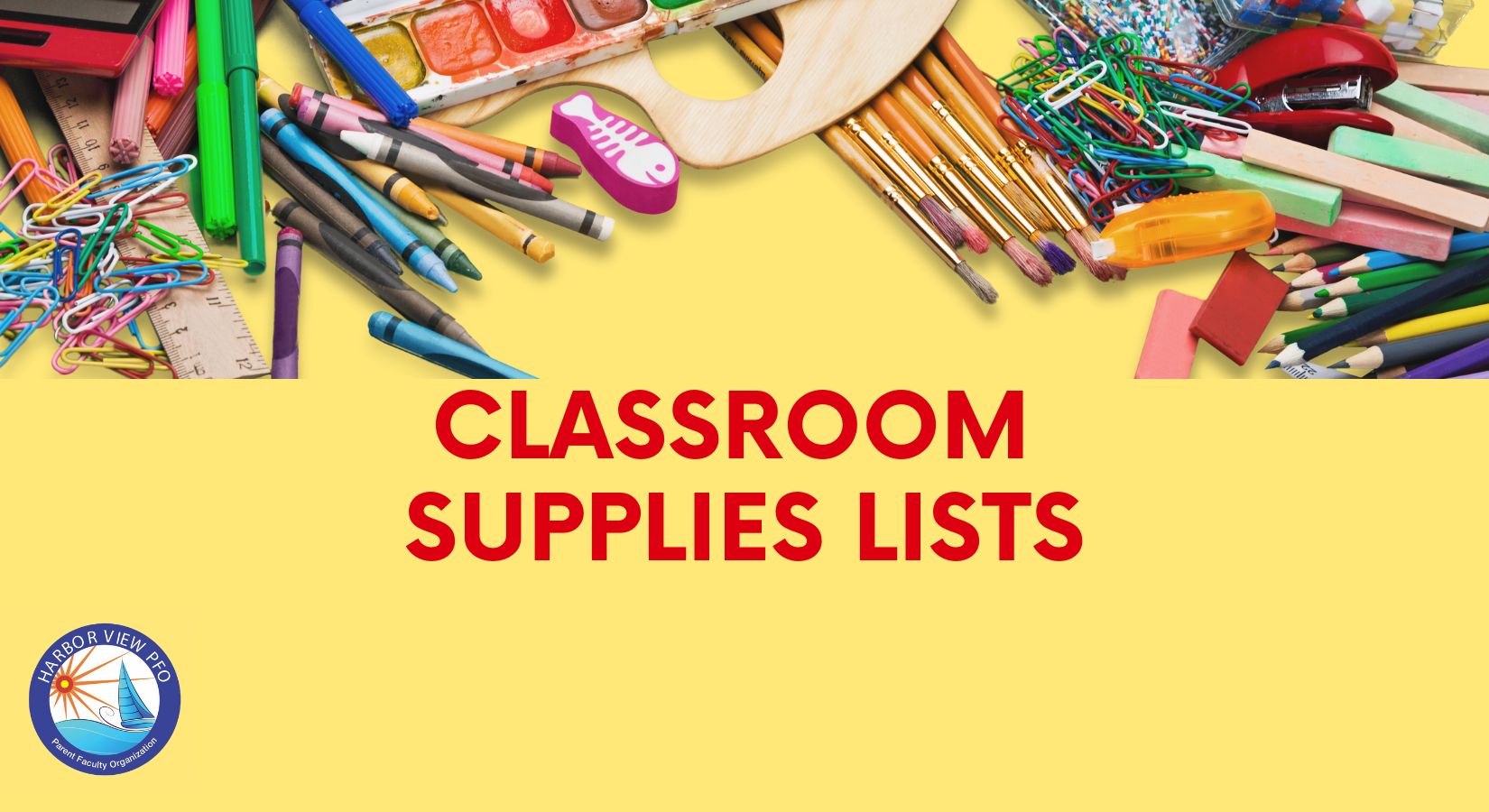 Class Supplies List 2025-2026